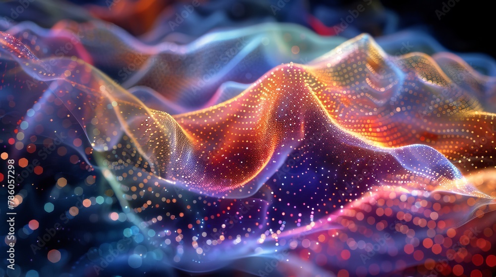 Imagine a digital canvas where a 3D spectrum of lights plays across the ...