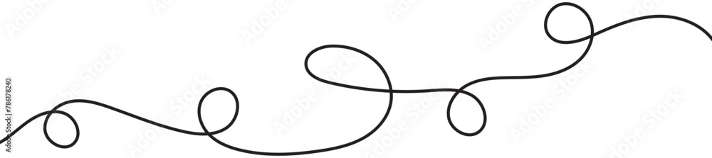 Squiggle line design element. vector illustration. white background ...
