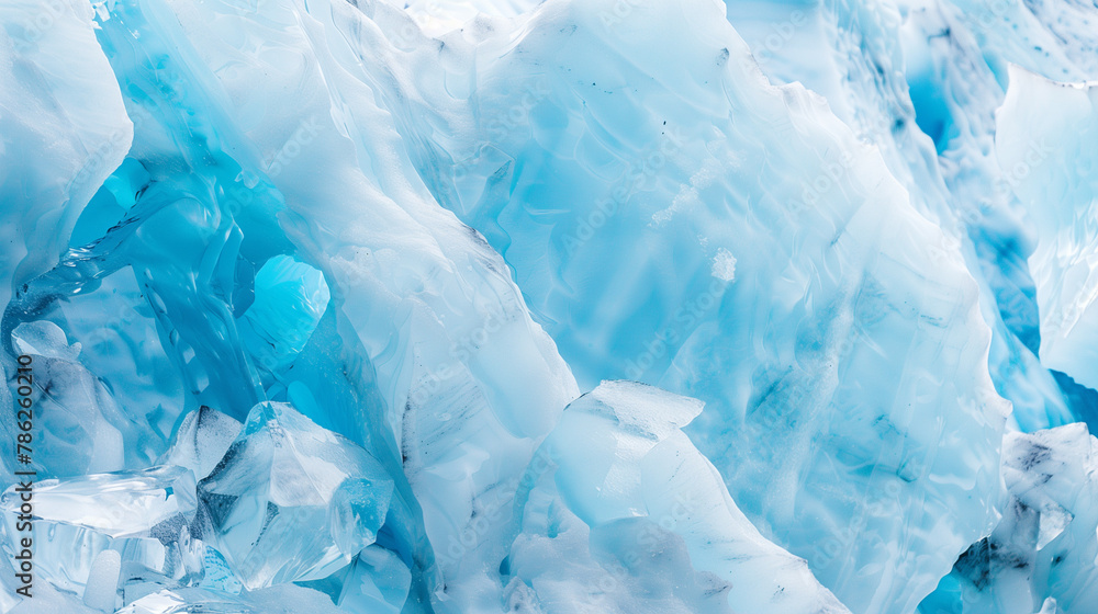 Glaciers melting, colossal ice formations receding as temperatures rise ...