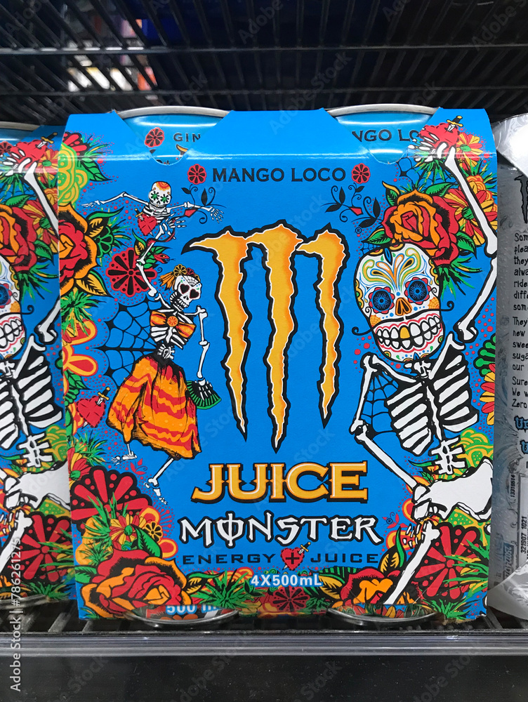 South Australia, Australia – April 11, 2024: Packaging of Mango Loco ...