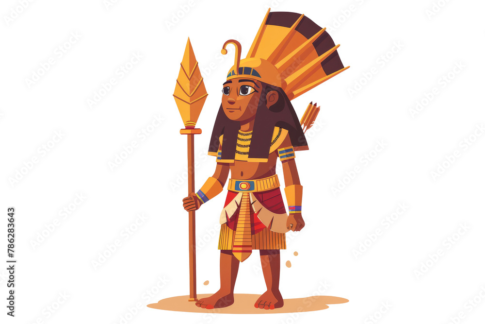 Ancient Egyptian Pharaoh's Guard: A well-armed guard from the Pharaoh's ...