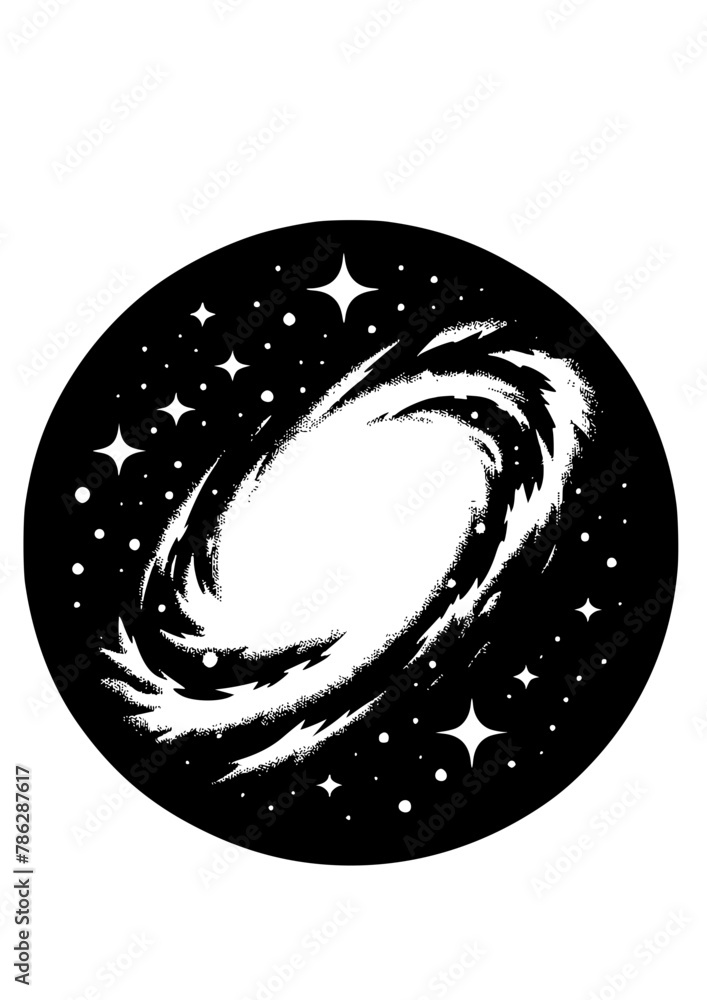 Galaxy SVG, Space SVG, Galaxy Silhouette, Star SVG, Galaxy Clipart ...