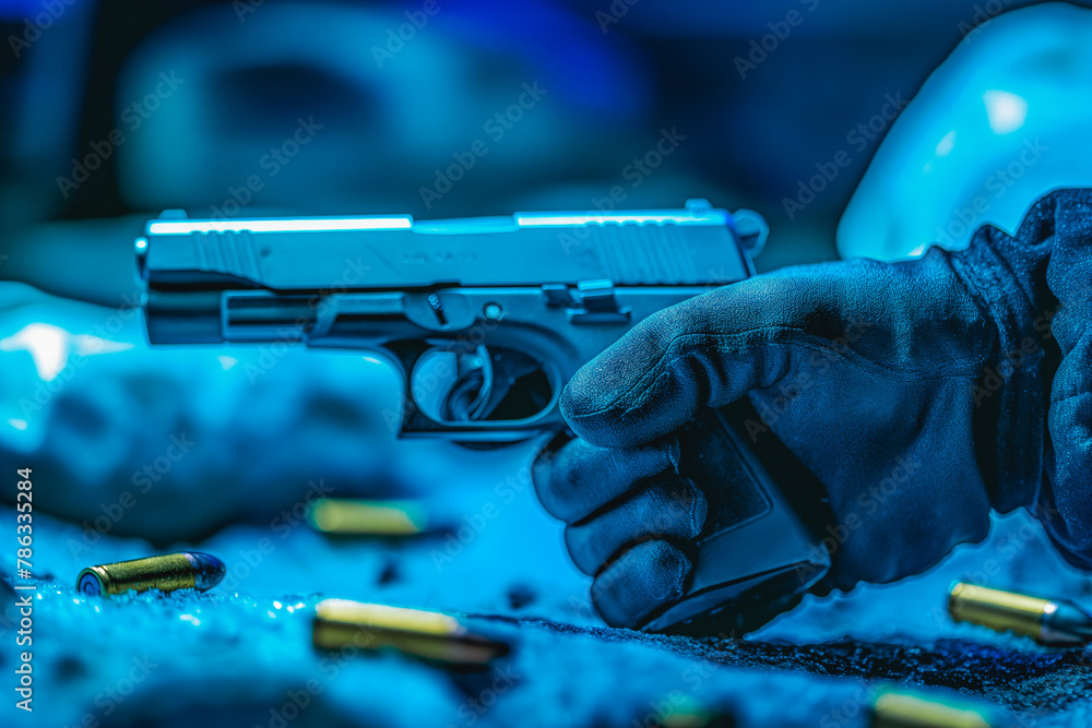 Forensics Specialists Starting to Pack Evidence on Crime Scene After a ...