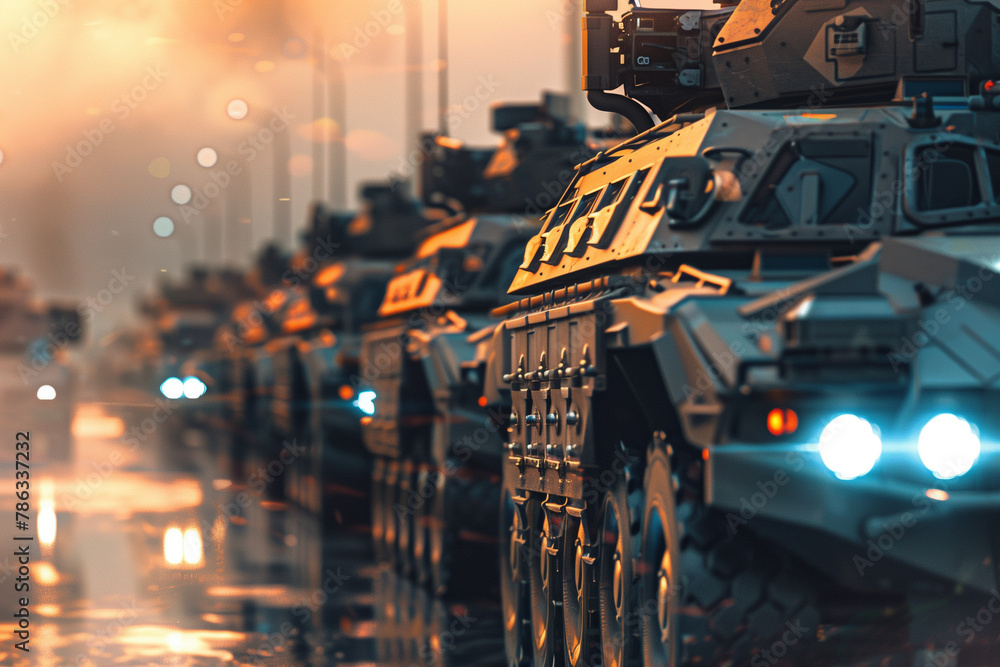 armored vehicles, illustrating the tech technology employed in modern ...