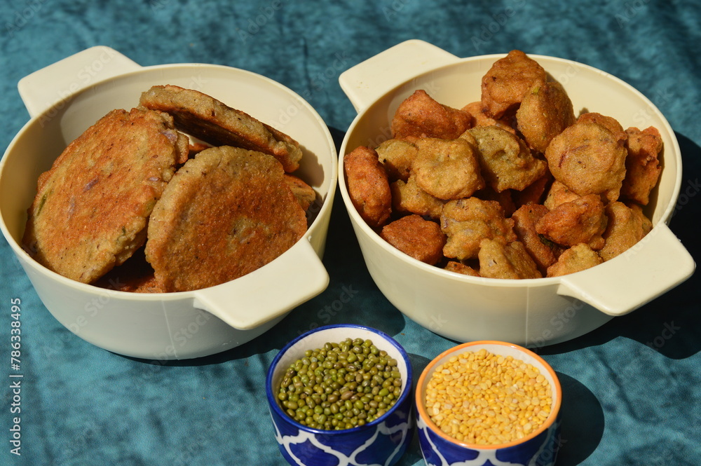 Bhalla,bada pakodi badi are a popular snacks,deep fried urd and moong ...