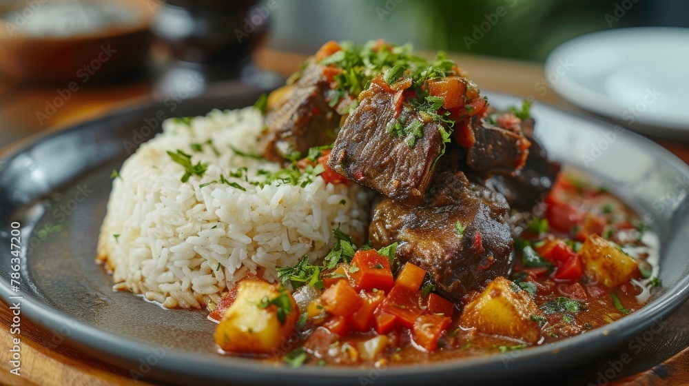 kebuli rice, goat meat and camel meat, traditional Arabic food and rice ...