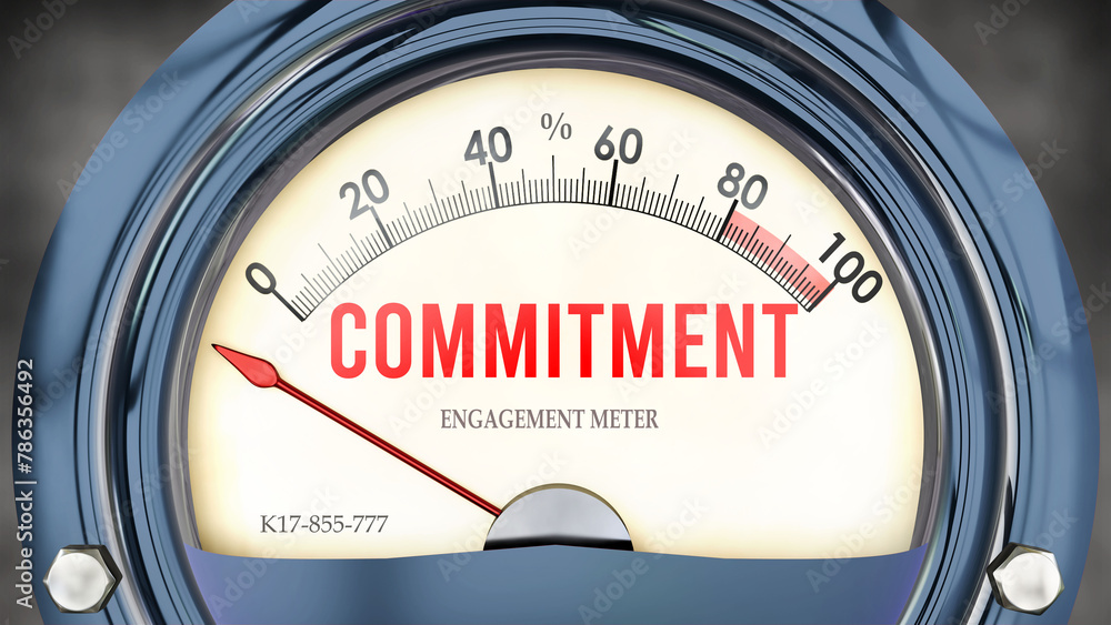 Commitment and Engagement Meter that hits less than zero, showing an ...