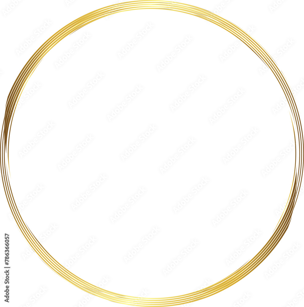 Circle frame gold frames Picture Frame luxury golden frame gold picture ...