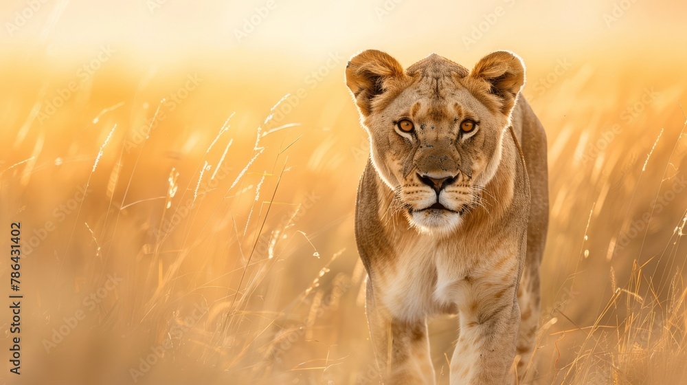 A captivating wildlife photograph capturing the raw power and grace of ...