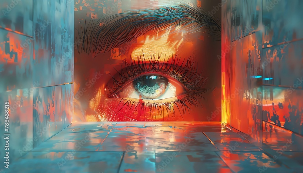 Embrace the surreal world of Cubism through a mix of pixel art and ...