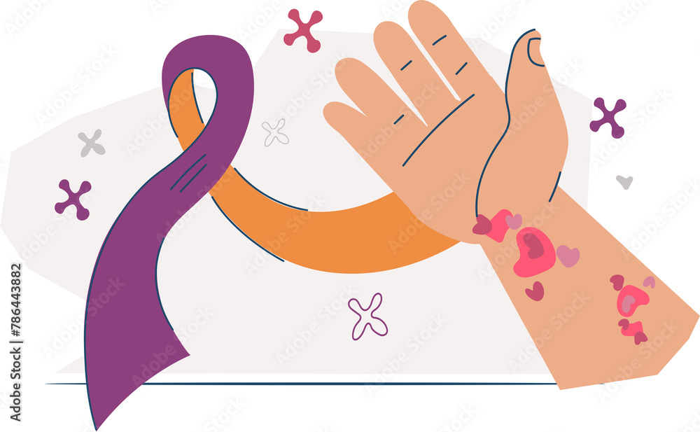 Banner for Psoriasis Skin Disease Awareness Day with the designated ...