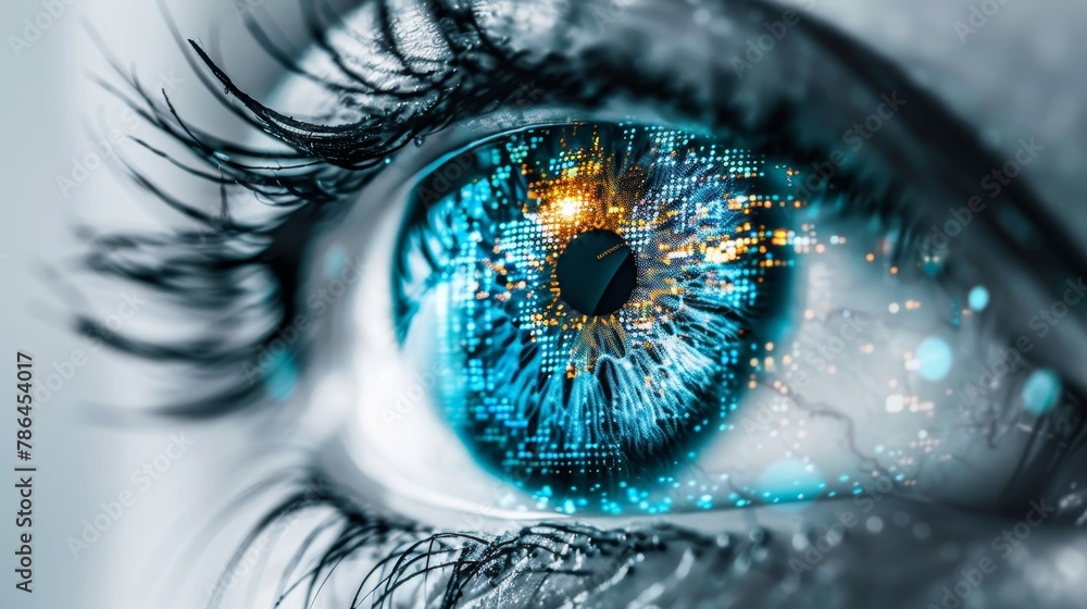 Illustrate the eye as a beacon of security Stock Illustration | Adobe Stock