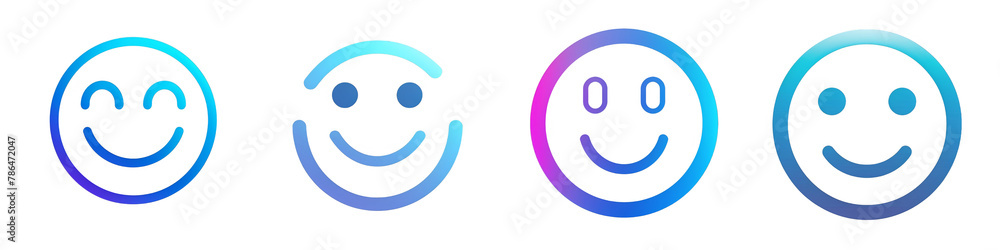 Satisfaction clipart collection, symbol, logos, icons isolated on ...