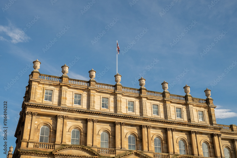 Detail of the prestigous Waverley Gate offices, Waterloo Place ...