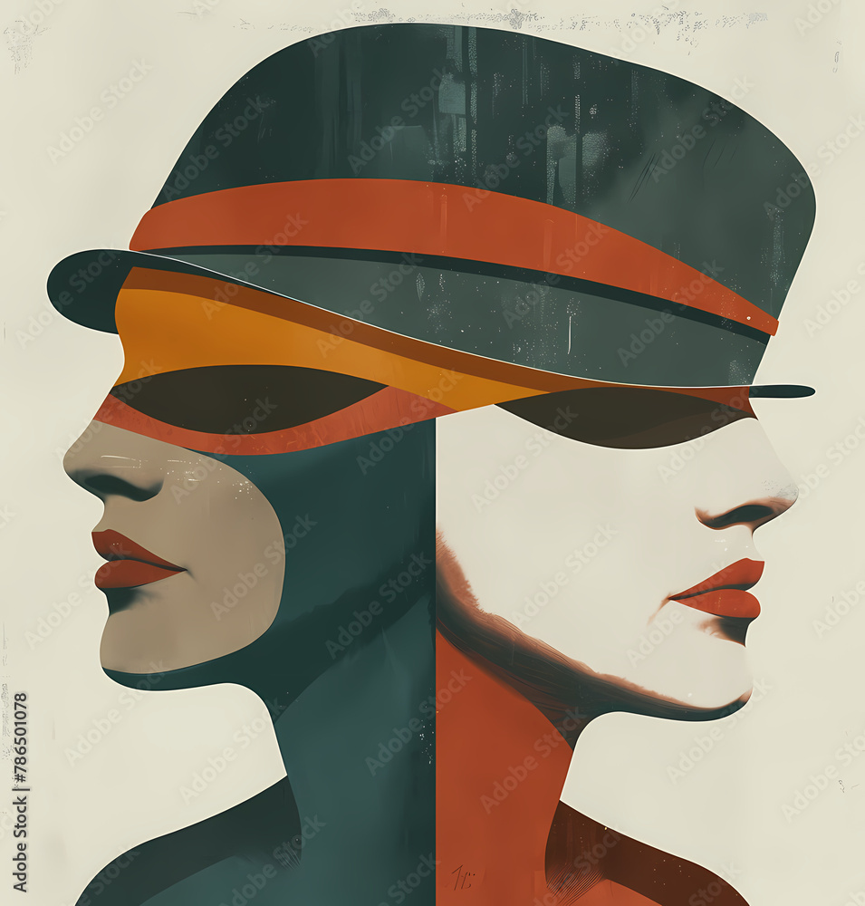 An ethereal illustration capturing the essence of twin flame soulmates ...