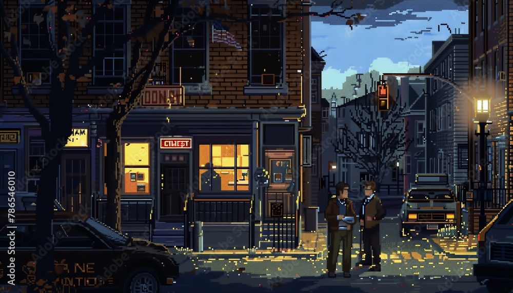 Infuse the essence of detective mysteries into a digital rendering with ...