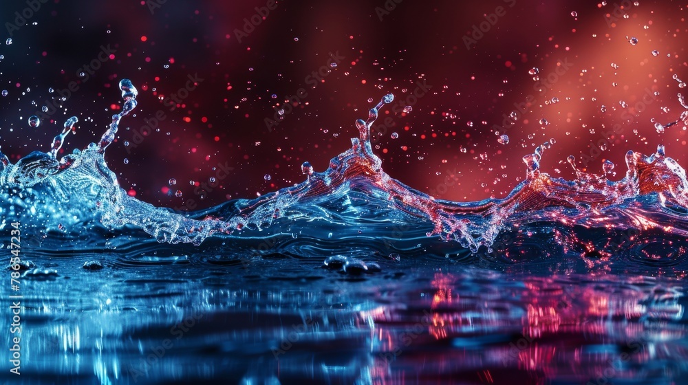 Abstract background pattern in rich Midnight blue, royal blue, and ...