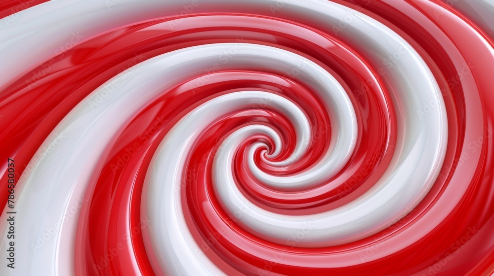 A swirl of candy against a background of creamy swirls and patterns ...