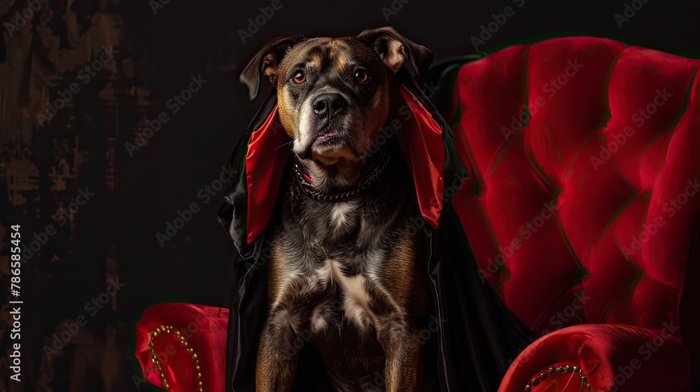 Dog dressed as vampire, explores world in unusual cloak. This pet ...