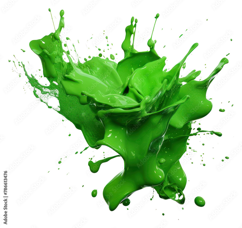 PNG Green Paint Splatter backgrounds paint leaf Stock Illustration ...