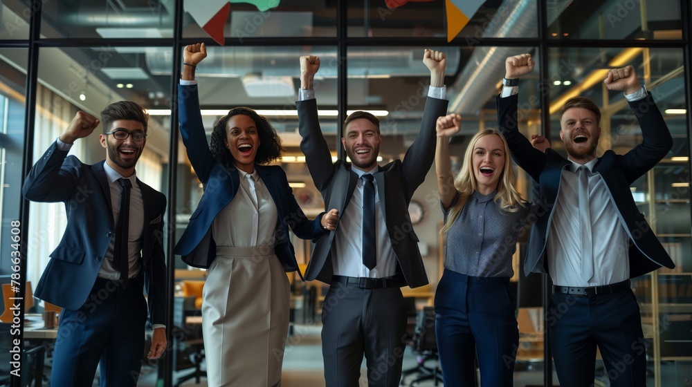 Achieving success in teamwork. From now on, mood in office is simply ...