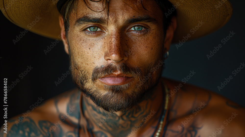 Tattoo Magazine Feature: A prominent tattoo magazine features a profile ...