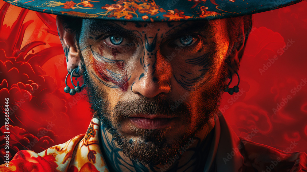 Tattoo Magazine Feature: A prominent tattoo magazine features a profile ...