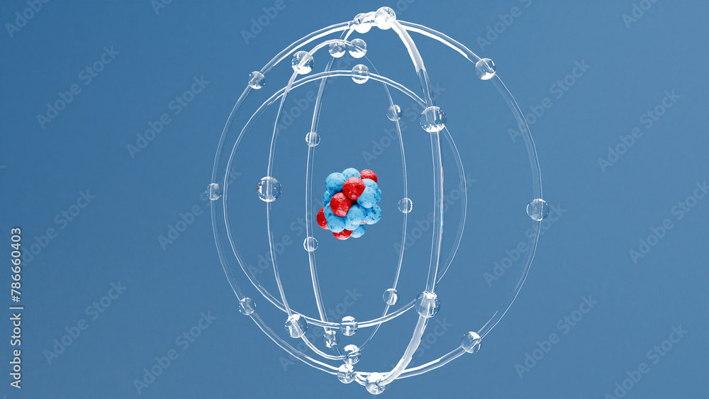 Atom Anatomy Atomic Model Or Structure Loop Animation Electrons