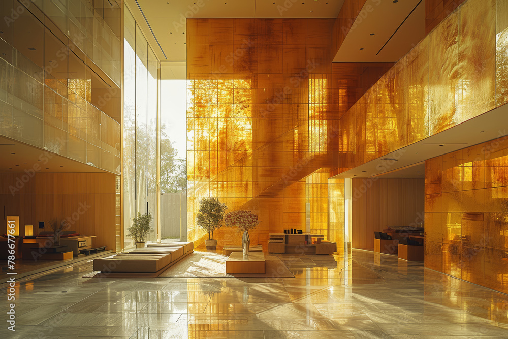 An innovative architectural design incorporating sustainable materials ...