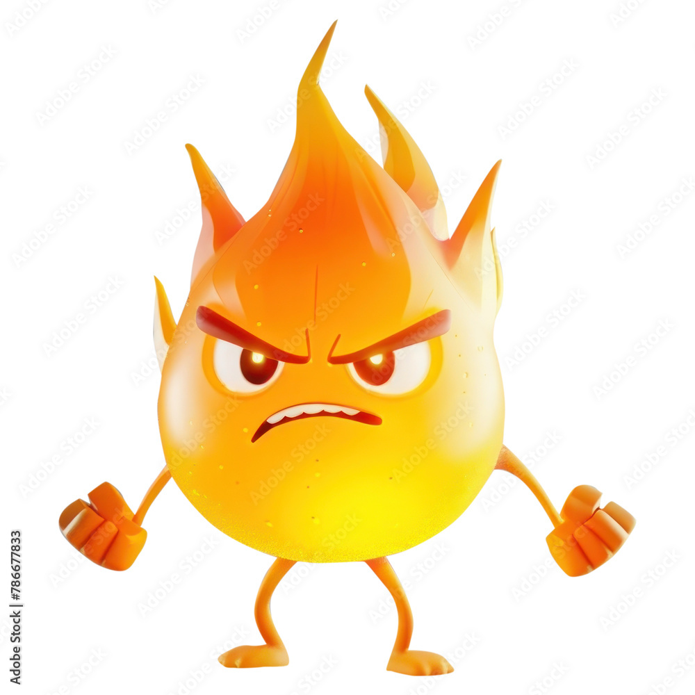 PNG 3d fire character cartoon jack-o'-lantern representation Stock ...