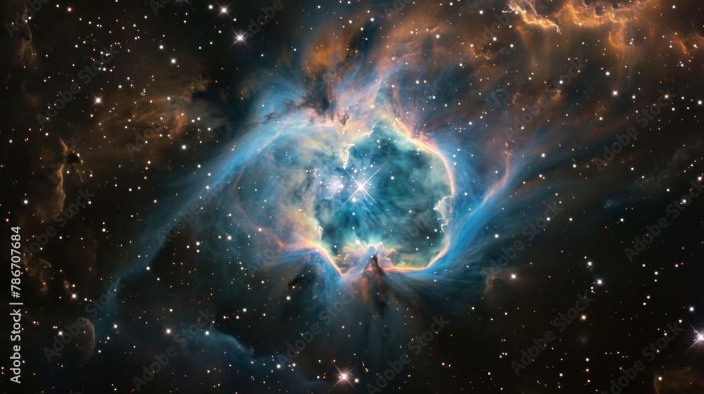 real photo of a nebula with real colors in its highest quality in the ...