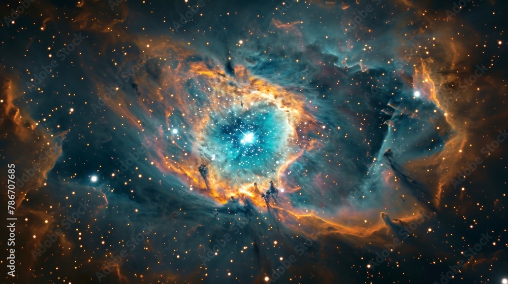 Amazing real nebula in space with real colors in high definition and ...