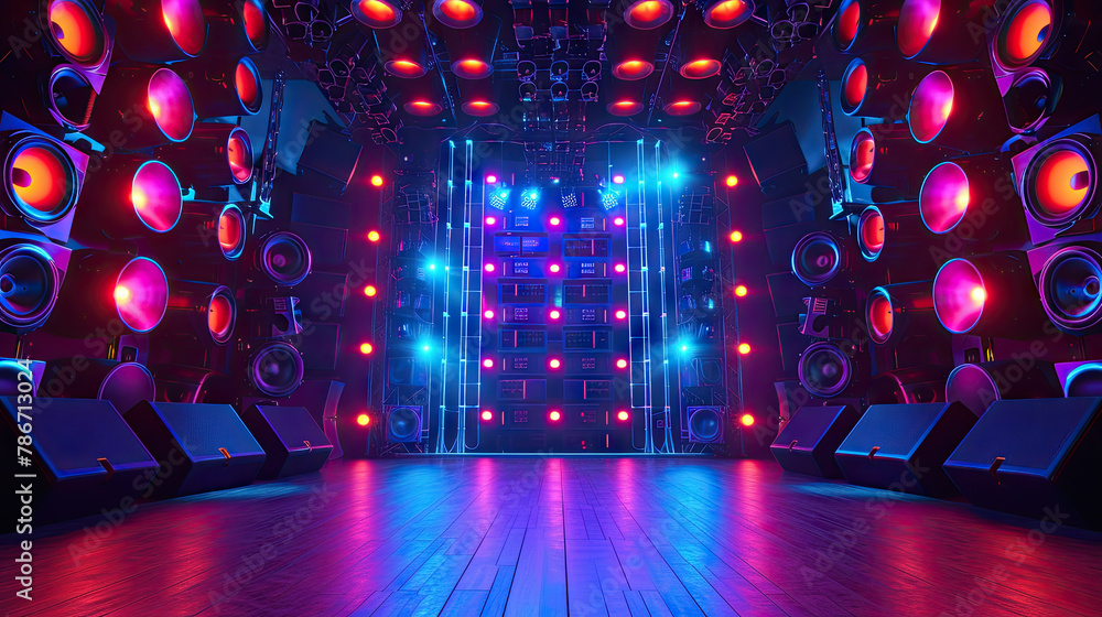 3D Concert Stage Backdrop 8K Concept Art 3D Background For Concert ...