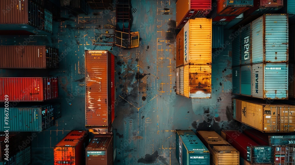 shipping containers, patterns of different shipping containers Stock ...