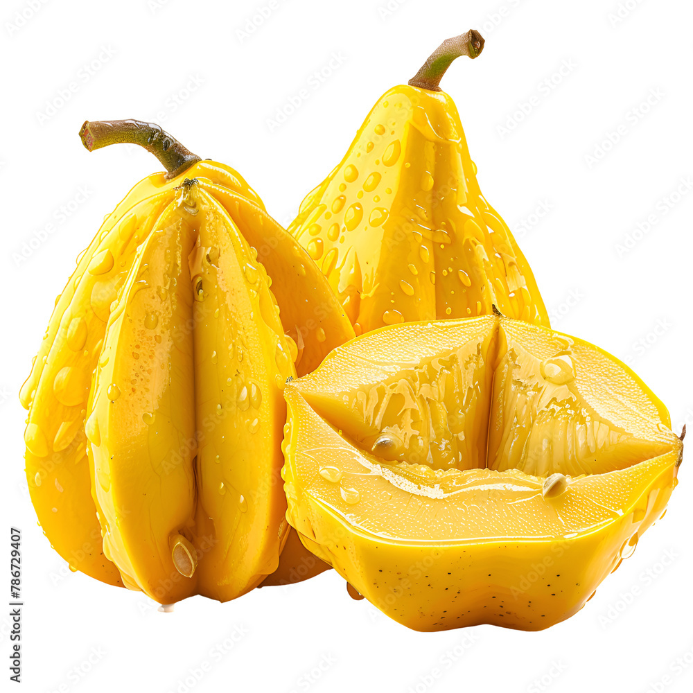 An HD image of a fresh canistel (egg fruit), its yellow, egg-shaped ...