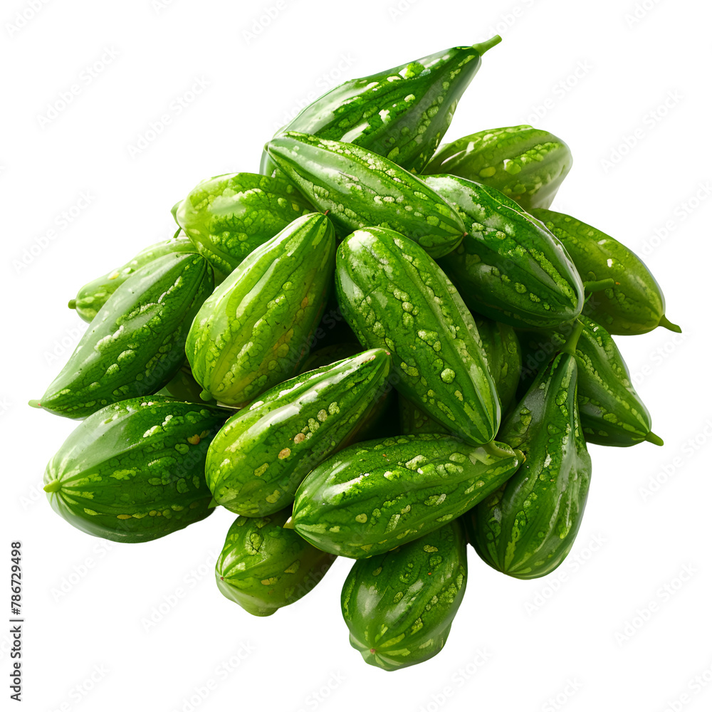 An HD image of a fresh cucamelon, resembling tiny watermelons, isolated ...