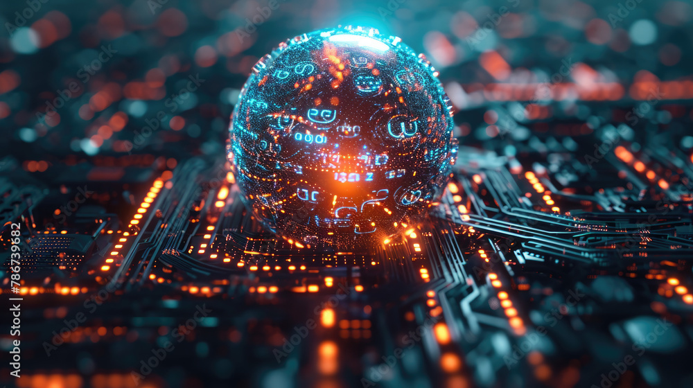 Artificial Intelligence Quantum Computing Concept World The AI Quantum ...