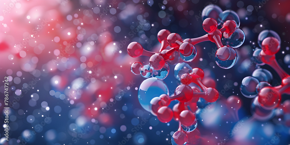 Nanotechnology in Electronics and Medicine, High-tech Background ...