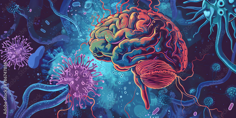 Neural network - A complex web of interconnected neurons, human immune ...