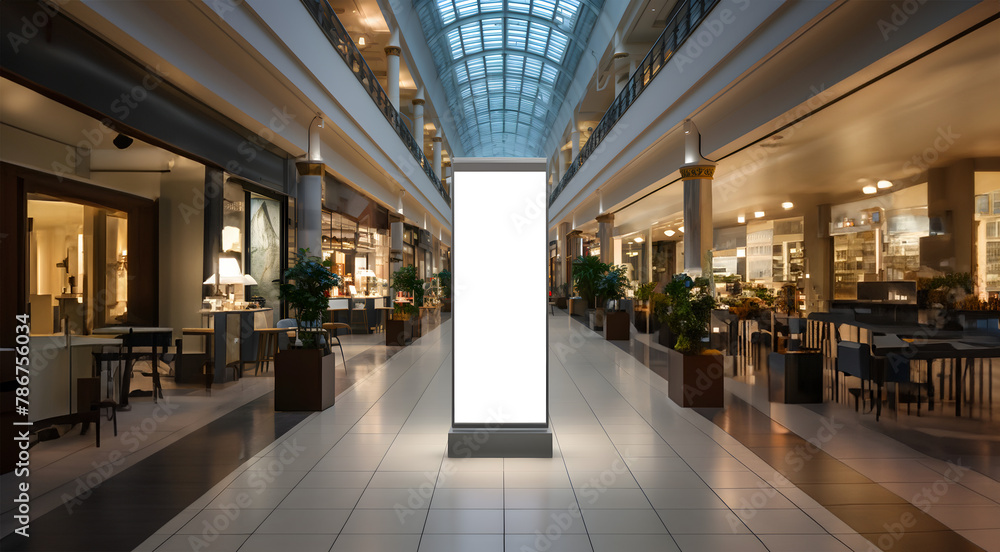 Indoor Advertising: Freestanding Display in a Shopping Gallery ...