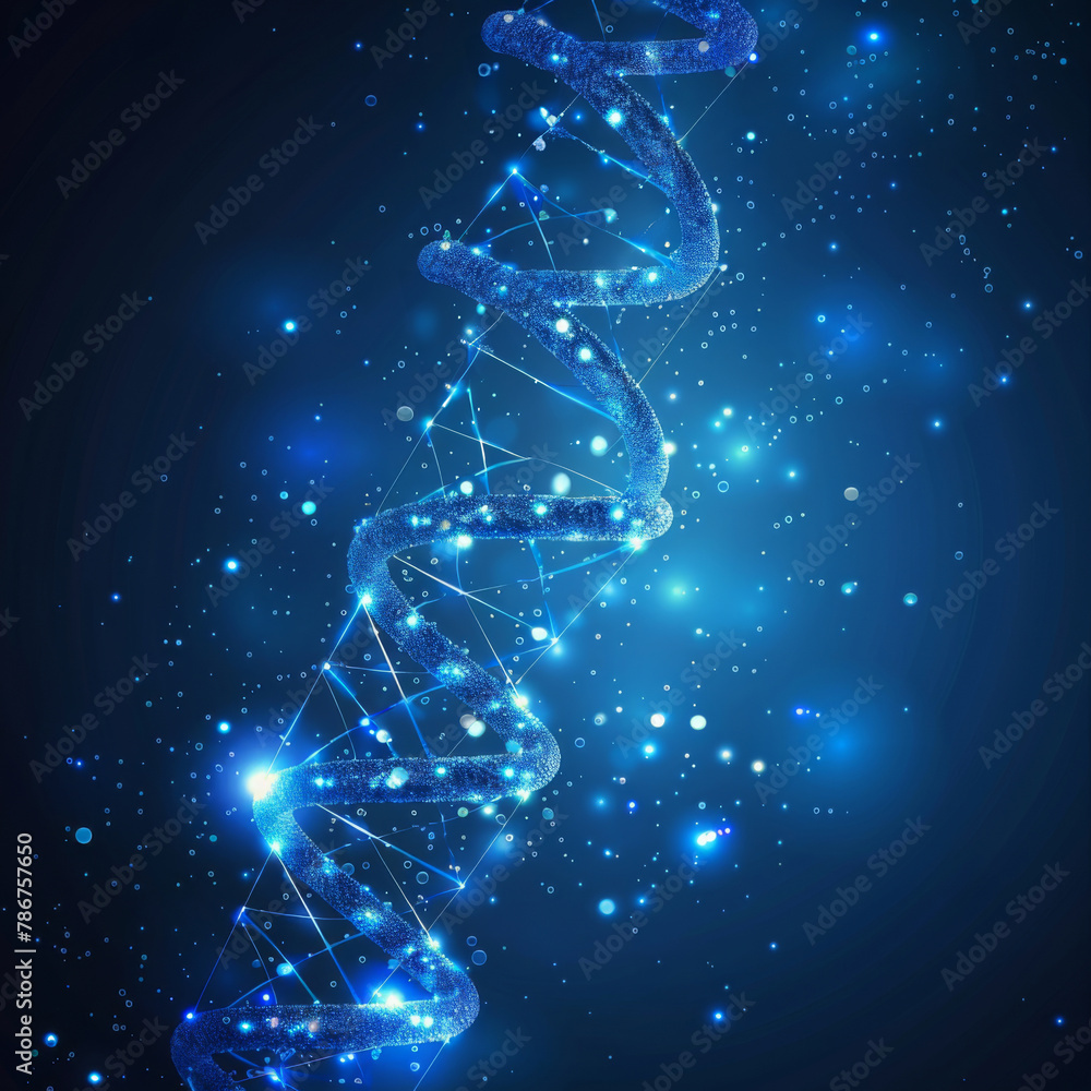 Abstract, helix and genetic dna for science, rna and molecular ...