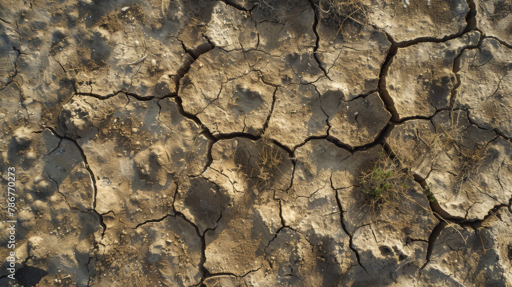 Dry, ground and drought background as natural disaster for climate ...
