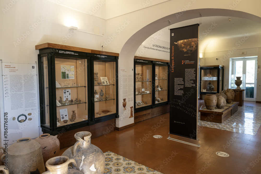 Ischia (Naples), Italy - 14 April, 2024. The Archaeological Museum of ...