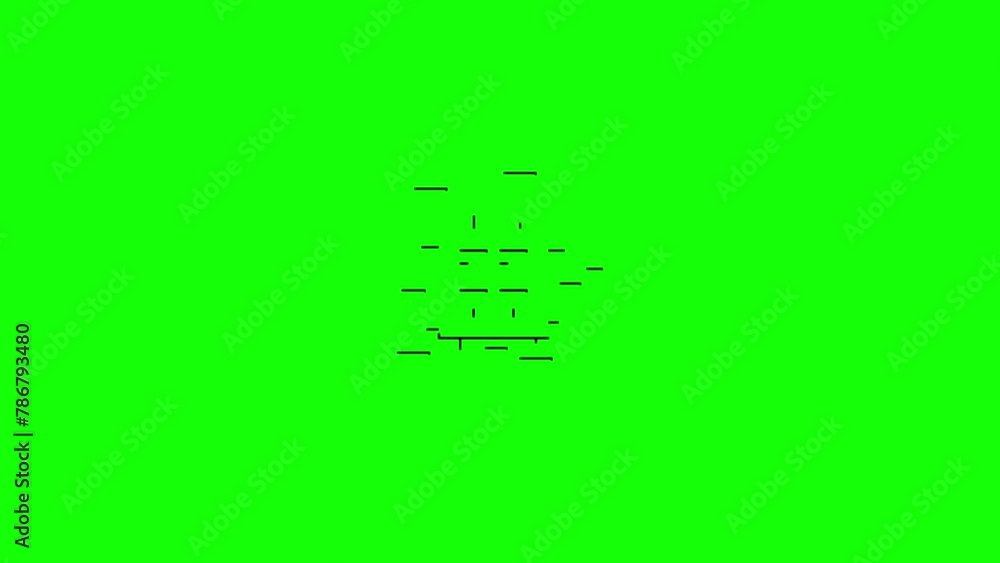 Animated hierarchy icon. Tree diagram line animation. Chain of command ...