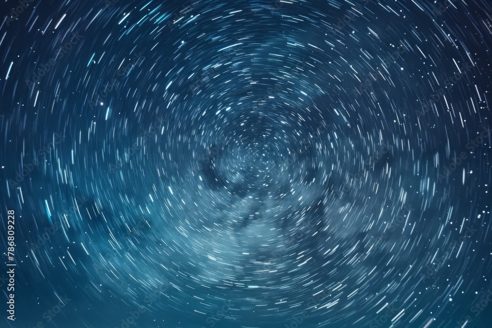 Night sky filled with stars, with a striking circular arrangement at ...