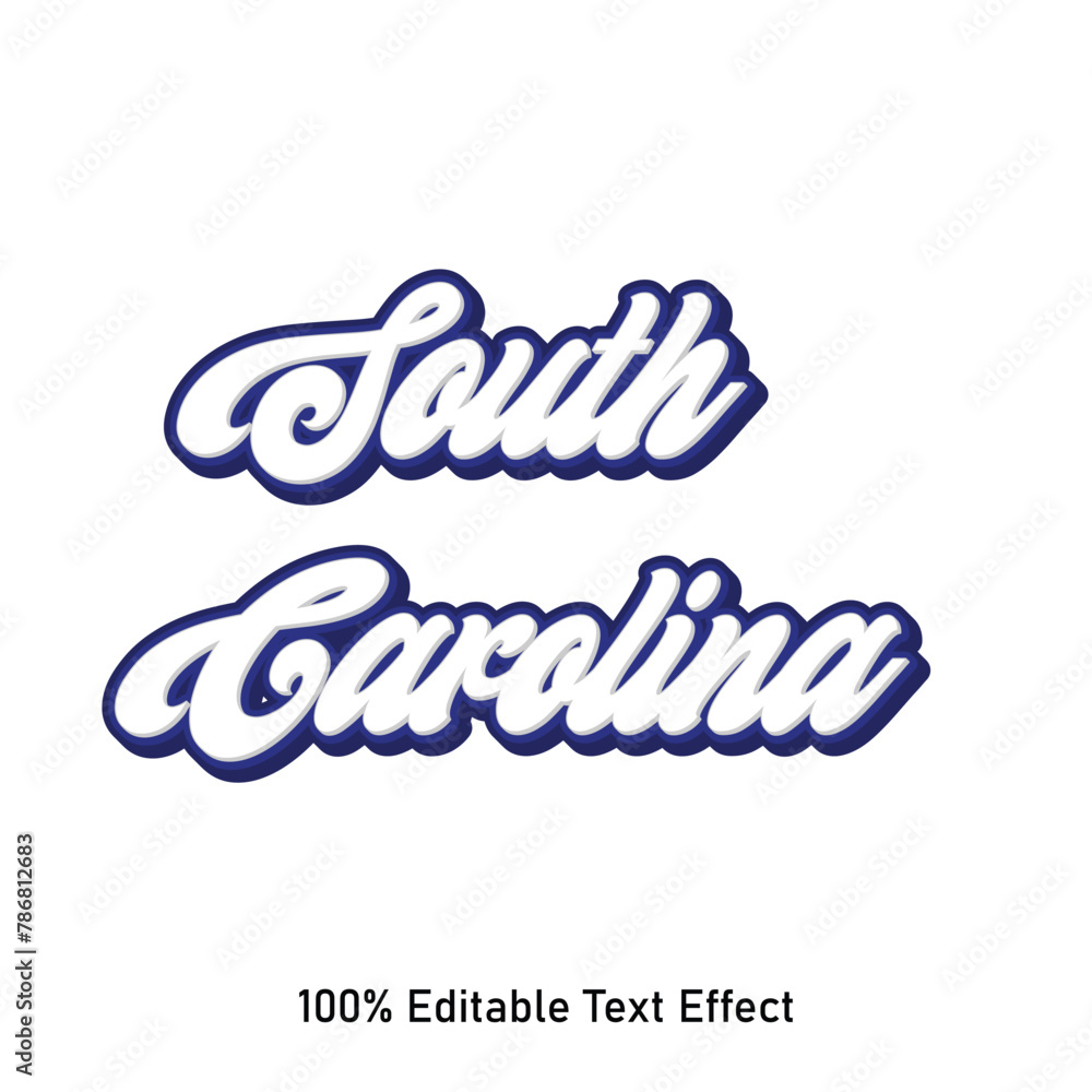 South Carolina text effect vector. Editable college t-shirt design ...