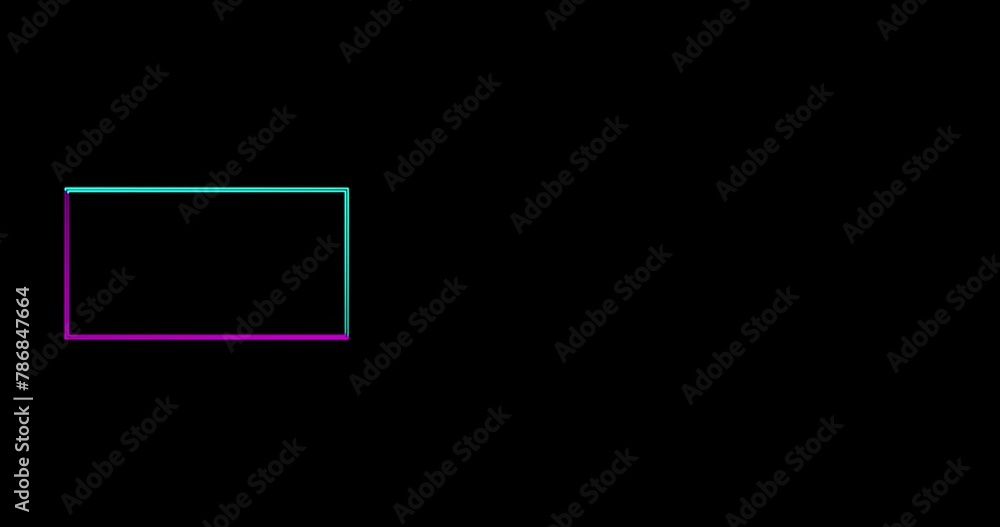 Neon Facecam overlay. Seamless loop. Animated facecam or webcam. Neon ...