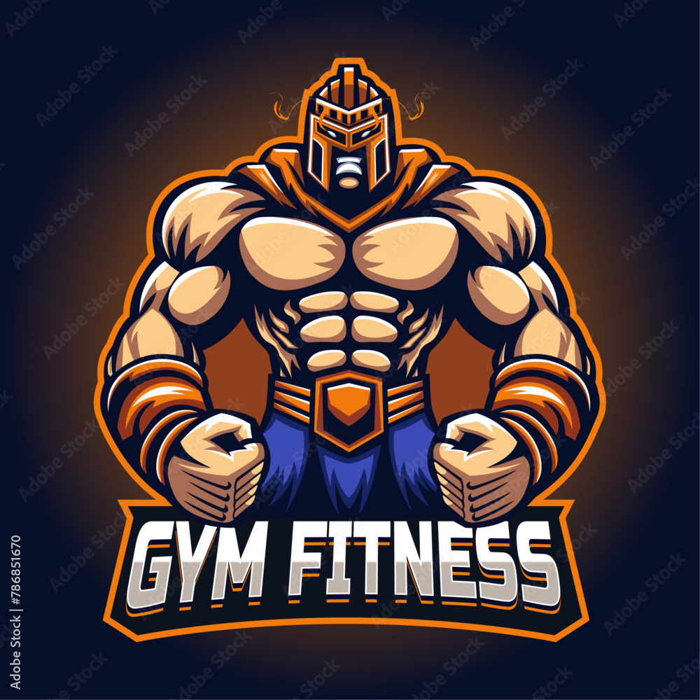 bodybuilding and gym logo. Gym Logo Template. Editable Gym Logo ...