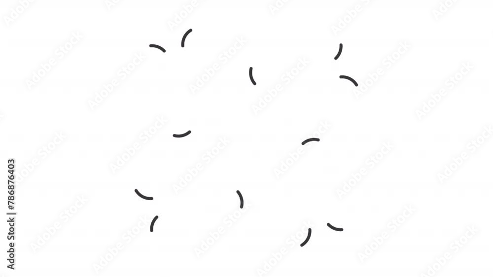 Big explosion line animation. Burst smoke animated icon. Fire fog ...