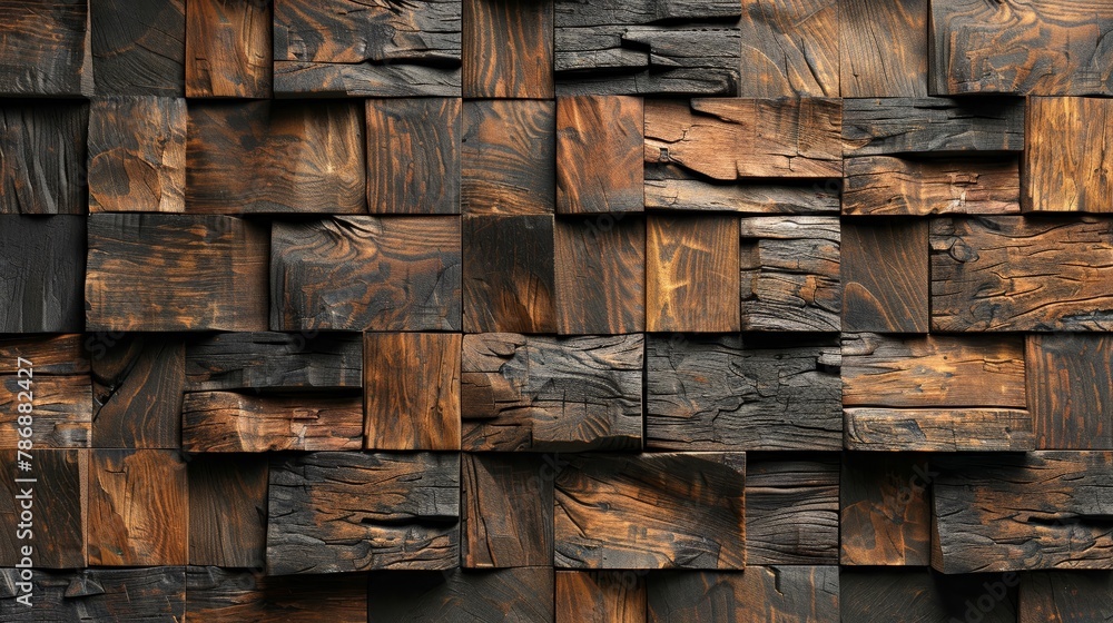 3D wall panel with wood texture Stock Illustration | Adobe Stock